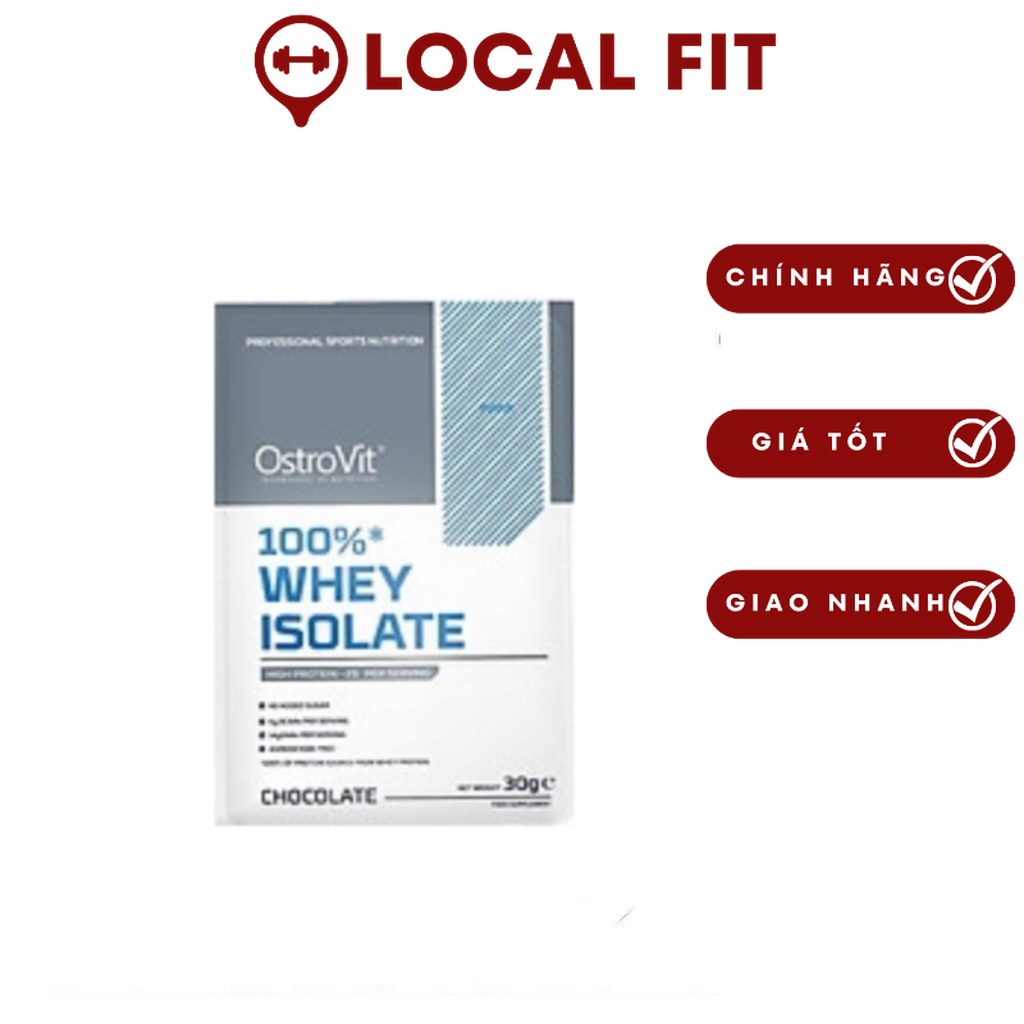 [1 lần dùng] [Chính hãng] Gói Sample 1 lần dùng Ostrovit Whey Protein Isolate 30g | Shopee Việt Nam