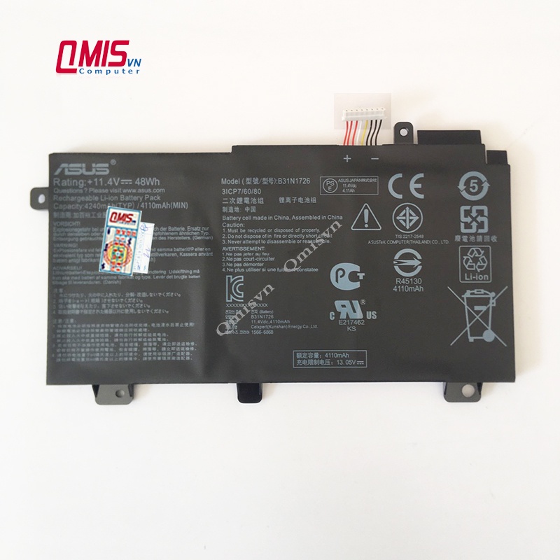 Pin laptop Asus GAMING TUF FX504 FX505 FX506 FX80 FX86 TUF565 TUF554 ... Pin laptop Asus GAMING TUF FX504 FX505 FX506 FX80 FX86 TUF565 TUF554 ...