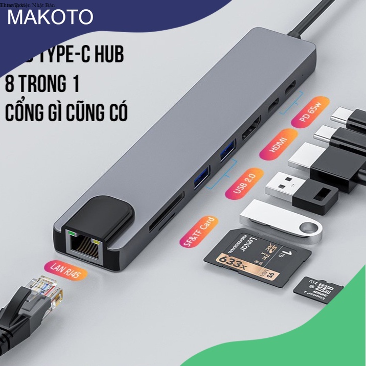 HUB Type C và HUB USB 3.0 - Cổng chuyển đổi HUB USB Type-C - USB 3.0 to ...