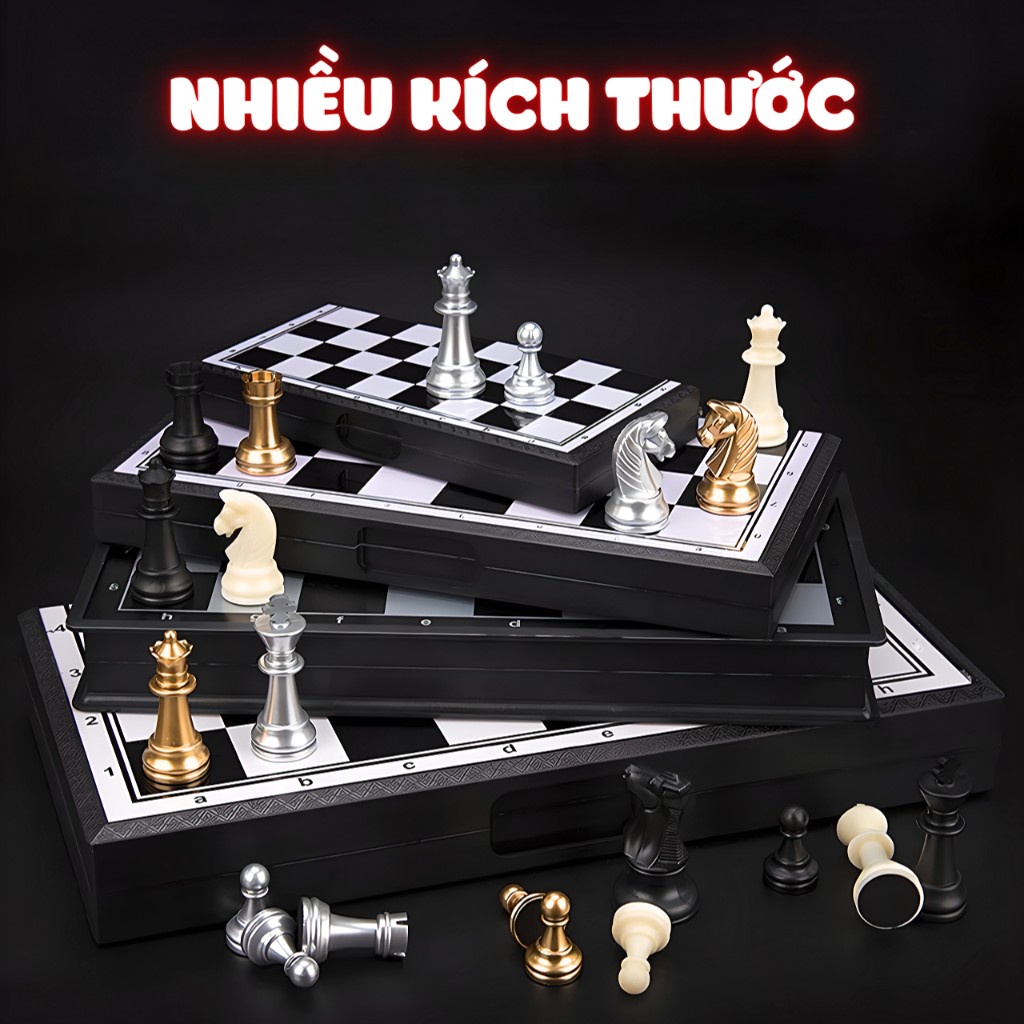 Cờ Vua Nam Châm Tiêu Chuẩn Quốc Tế - Quân Cờ Tinh Xảo Bộ Bàn Cờ Vua Thi Đấu Chess Board Game ...