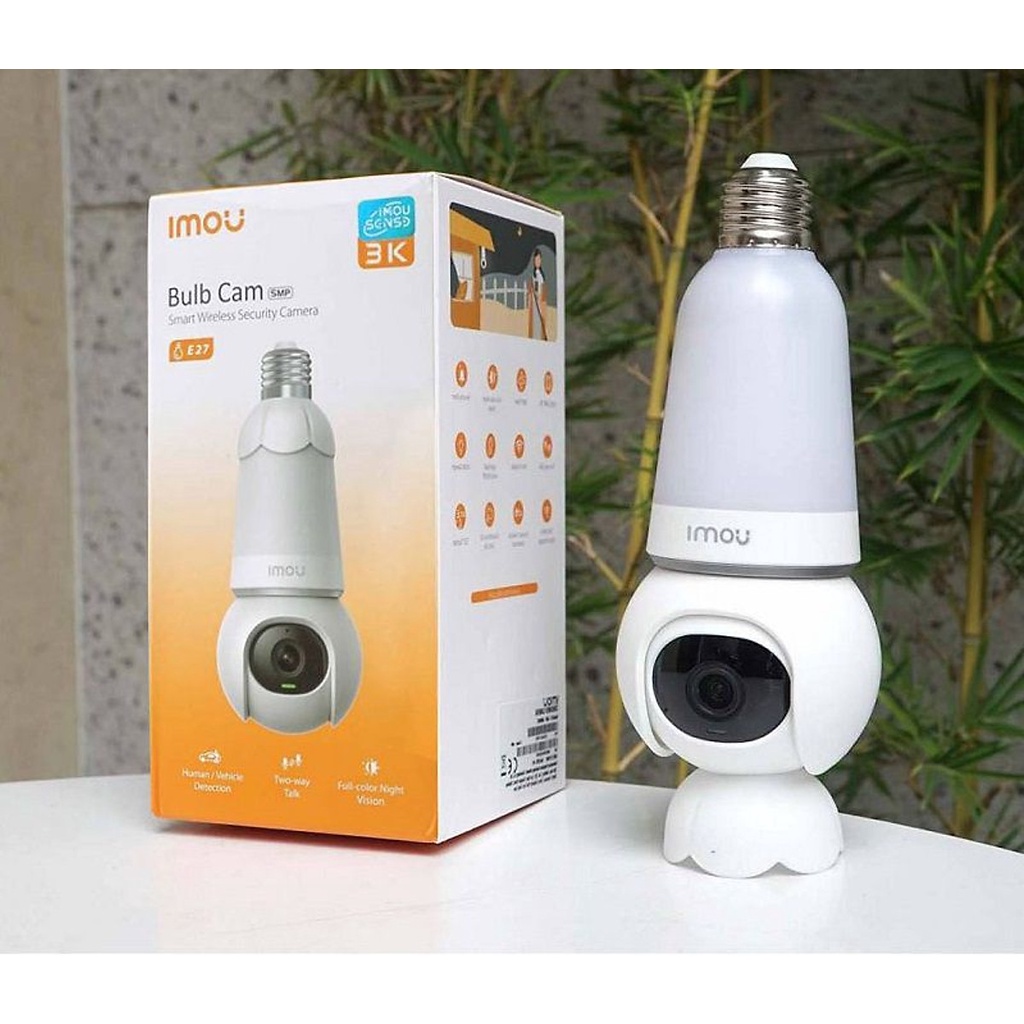 Camera Wifi bóng đèn IMOU Bulb Cam IPC-S6DP 5M 3K, quay quét 360 độ, có ...