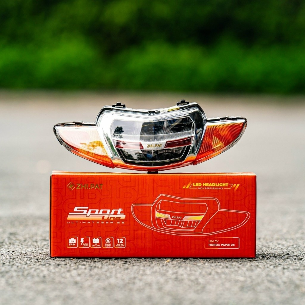 Đèn pha led 2 tầng ZHIPAT xe Wave nhỏ WAVE Zx 110 (Wave 2 đèn đời đầu ...