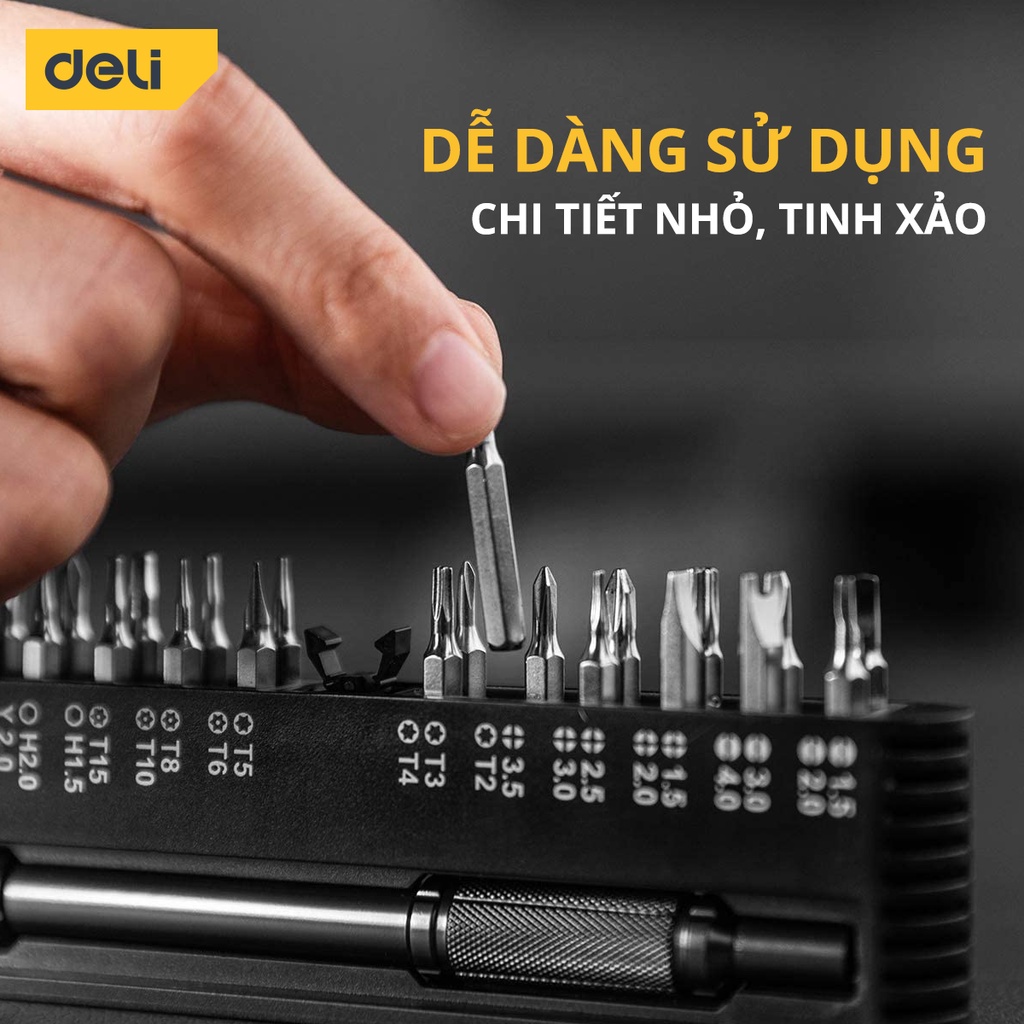 Bộ Tua Vít Đa Năng Mini 24 Đầu Vít Chính Hãng DELI - Sửa Chữa Điện ...