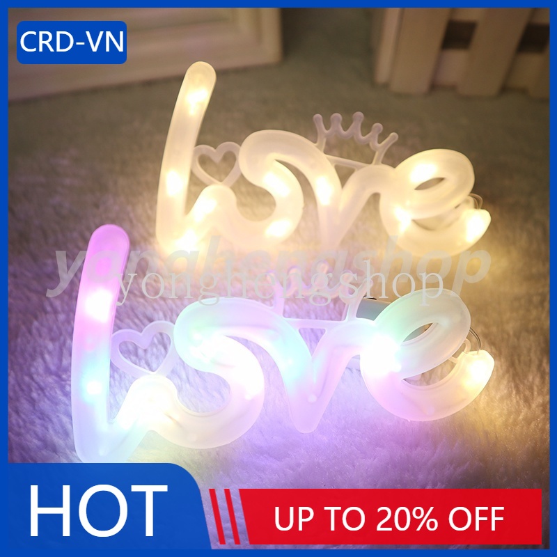 Dây Đèn LED Neon Hình Vương Miện Tình Yêu Sáng Tạo Trang Trí Đa Ứng ...