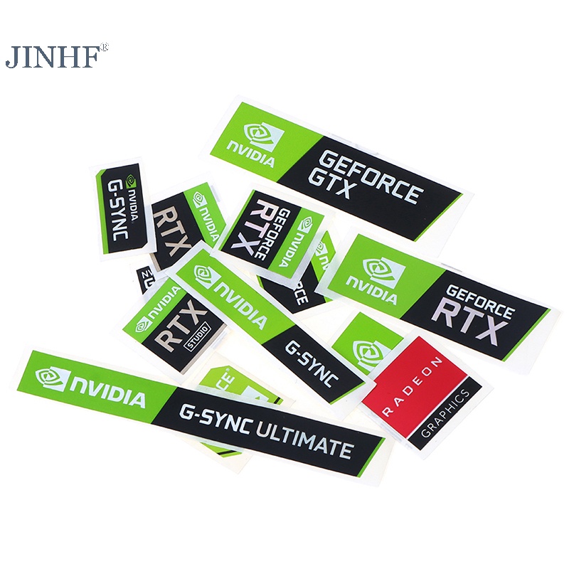 Set 5 sticker Nhãn Dán Trang Trí laptop / Máy Tính Để Bàn nvidia gtx ...
