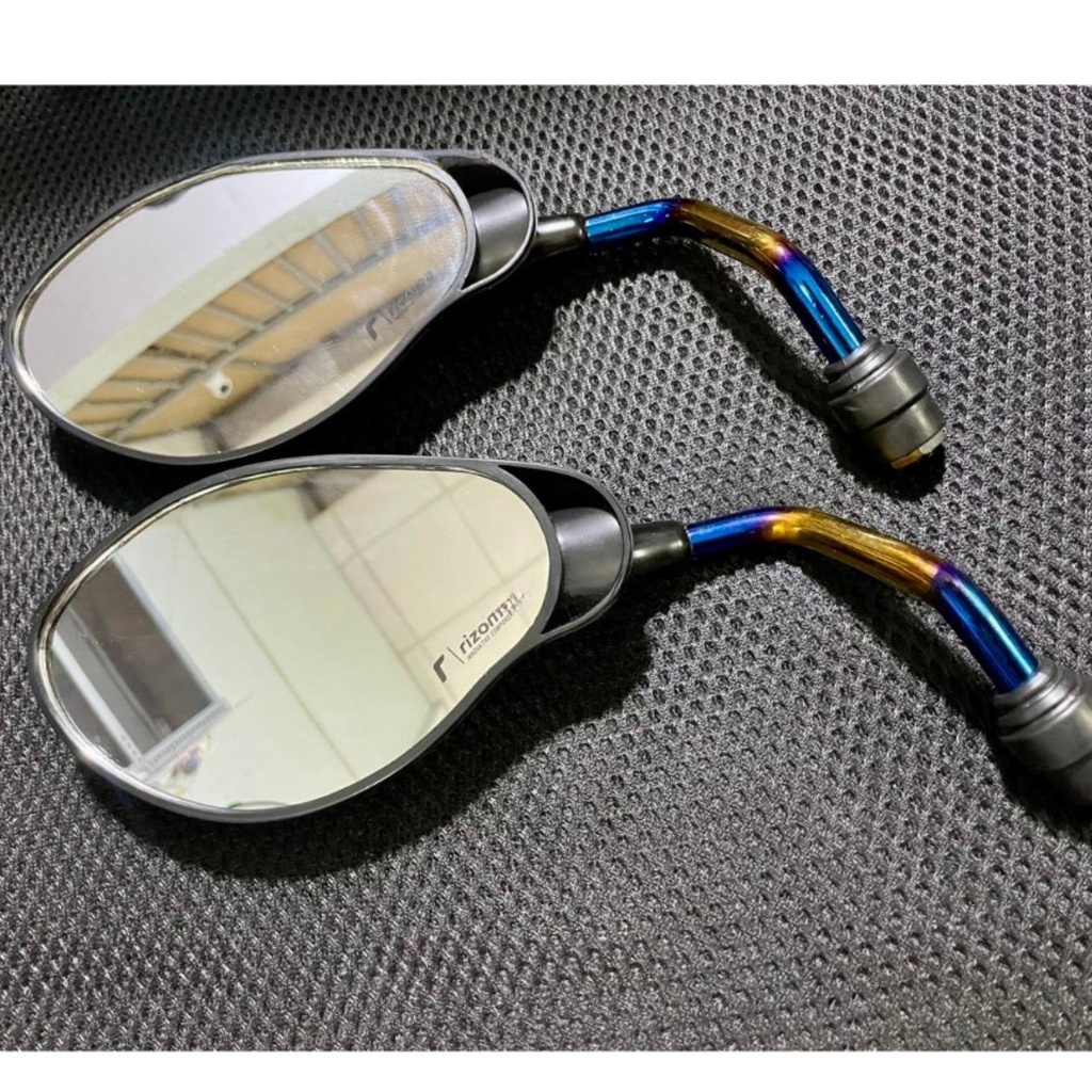 Kính kiểu YAZ chân Xi 7 màu Titan gắn mọi loại xe máy Exciter Sirius ...