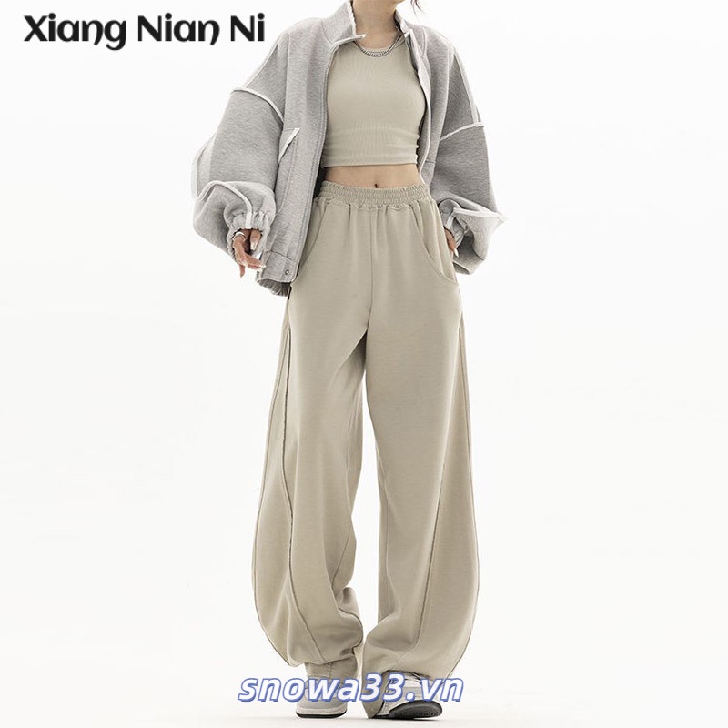 Xiang ni Quần Dài Ống Rộng Hình Quả Chuối Phong Cách jazz Thời Trang ...