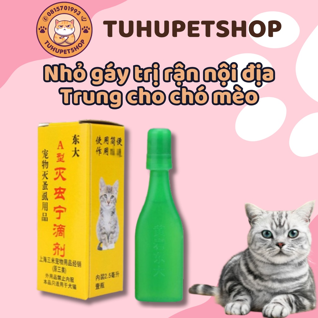 Nhỏ gáy china trị ve rận cho chó mèo | Shopee Việt Nam