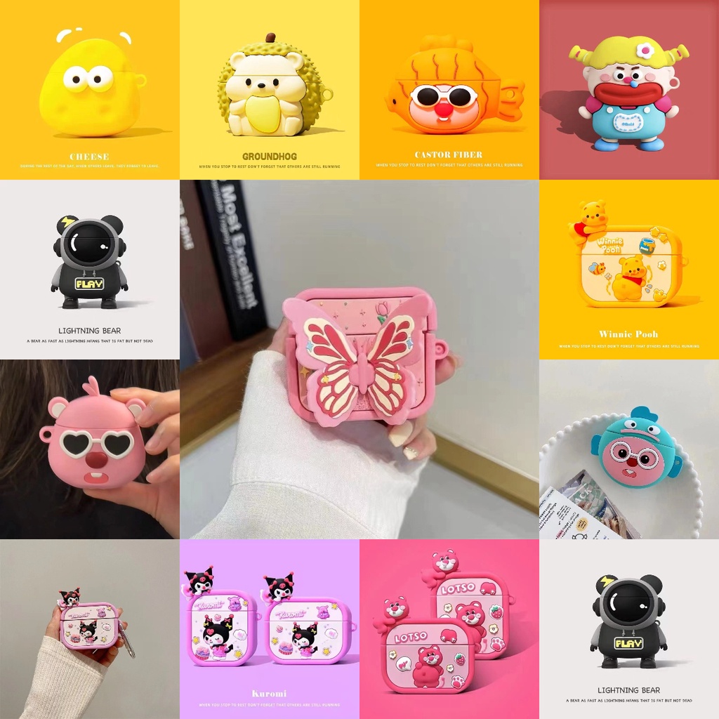 Cho AirPod 1 2 3 Pro Pro 2 Case ốp tai ng Vỏ Bảo Vệ Hộp Sạc Tai Nghe ...