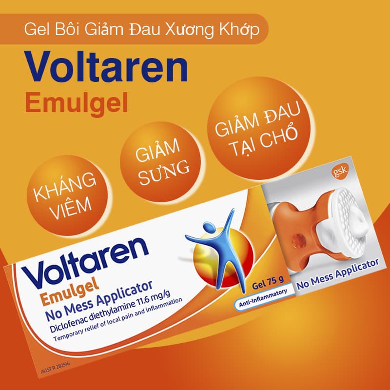 Gel xoa bóp giảm đau Voltarel Emulgel tuýp 20g | Shopee Việt Nam