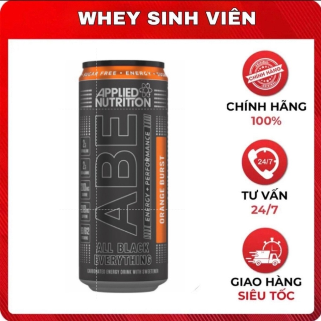 [Chính hãng Abe Lon Tăng Lực Applied Nutrition ABE Pre Workout (330 ml ...