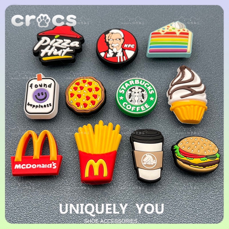 sticker dép crocs KFC McDonald charm crocs jibbitz crocs charm dép ...