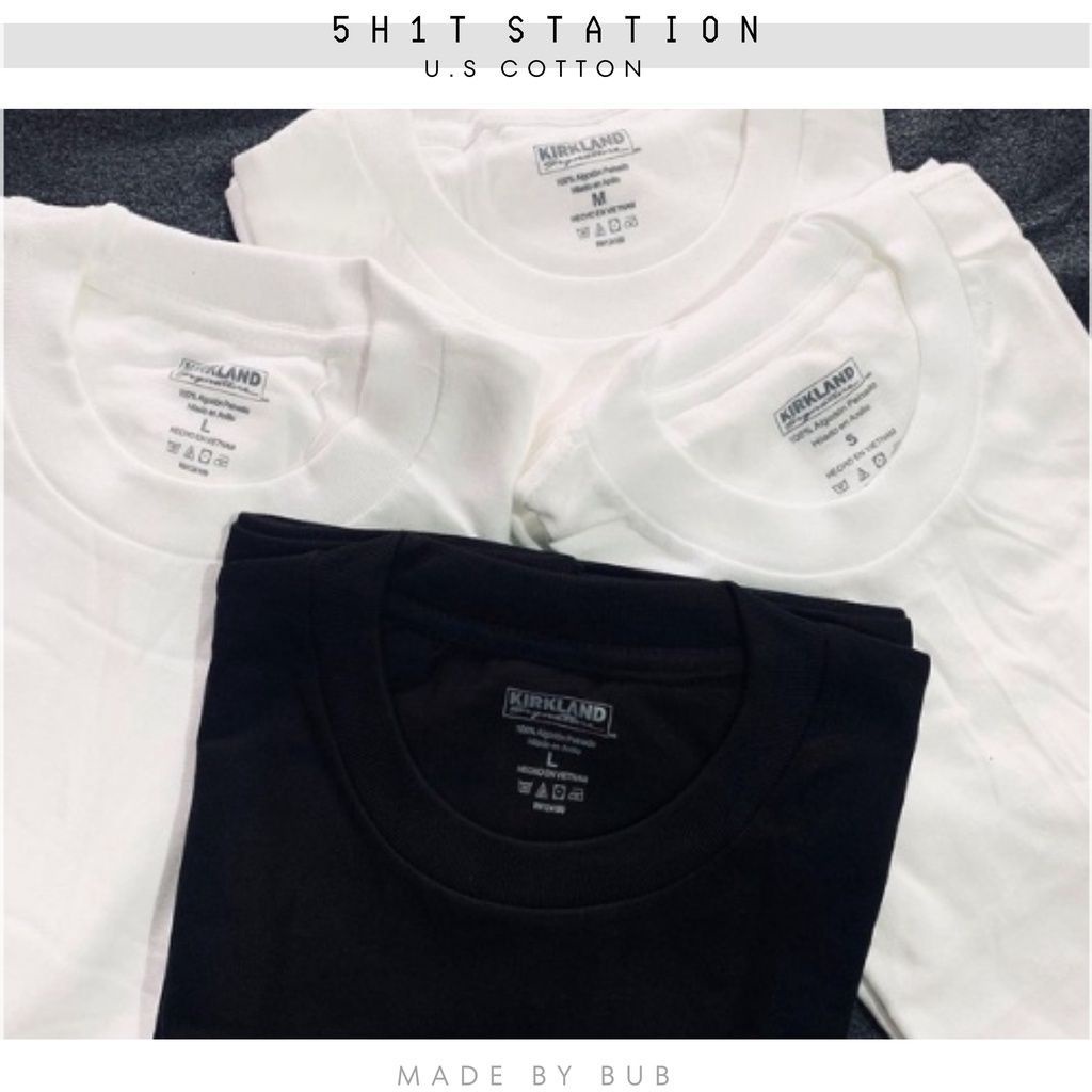 ÁO THUN MỸ 100% COTTON / KIRKLAND / 5H1T STATION | Shopee Việt Nam