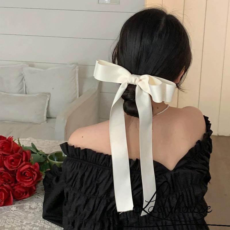 Ldd-ribbon Nơ Tóc Kẹp Tóc Đuôi Dài Tóc Nơ Kẹp Tóc Tua Rua Ruy Băng Nơ ...