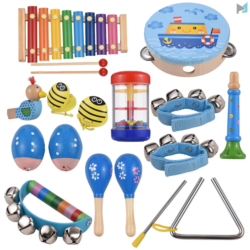 Interactive Wooden Percussion Instruments Set for Musical Education ...