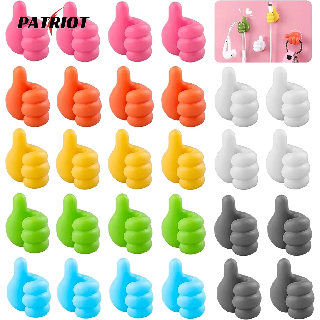[patrio] Giá Đỡ Cao Su Silicon mini Tự Dính Có Móc Treo Dây Cáp Sạc ...