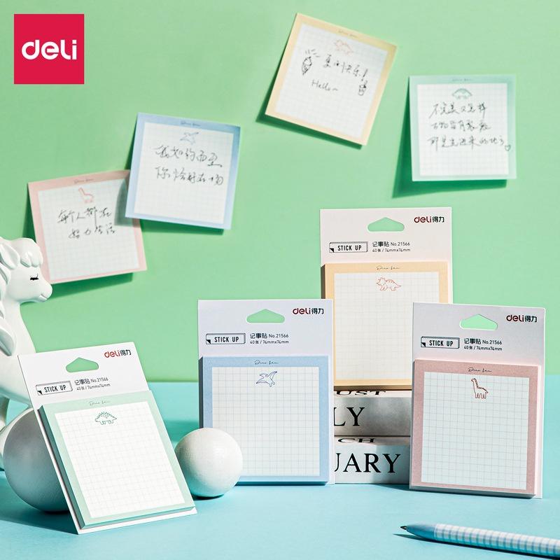 Series STICKY NOTE Deli 30 Tờ Giấy Ghi Chú Có Keo Nhiều Mẫu Dễ Thương ...
