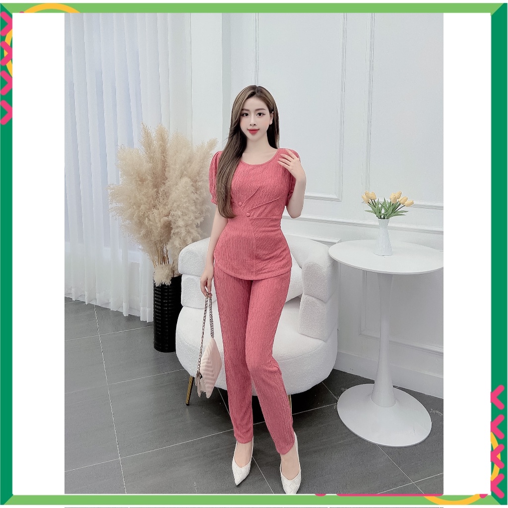 Bộ Đồ Nữ Mặc Nhà Quần Dài Thun Xốp Nhật Dài - cn132 - KTQN TSHIRT AND UNIFORM | Shopee Việt Nam