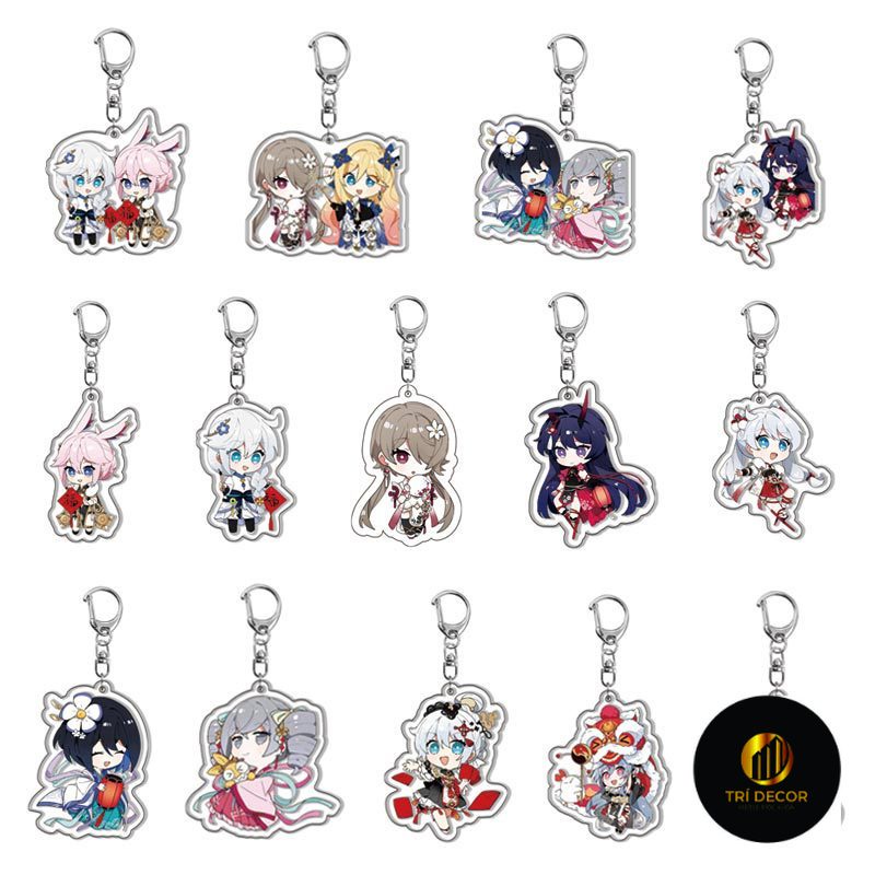 Honkai Impact 3 Kiana Kaslana Raiden Mei.Muliang Tahimeko.Móc khóa hai ...