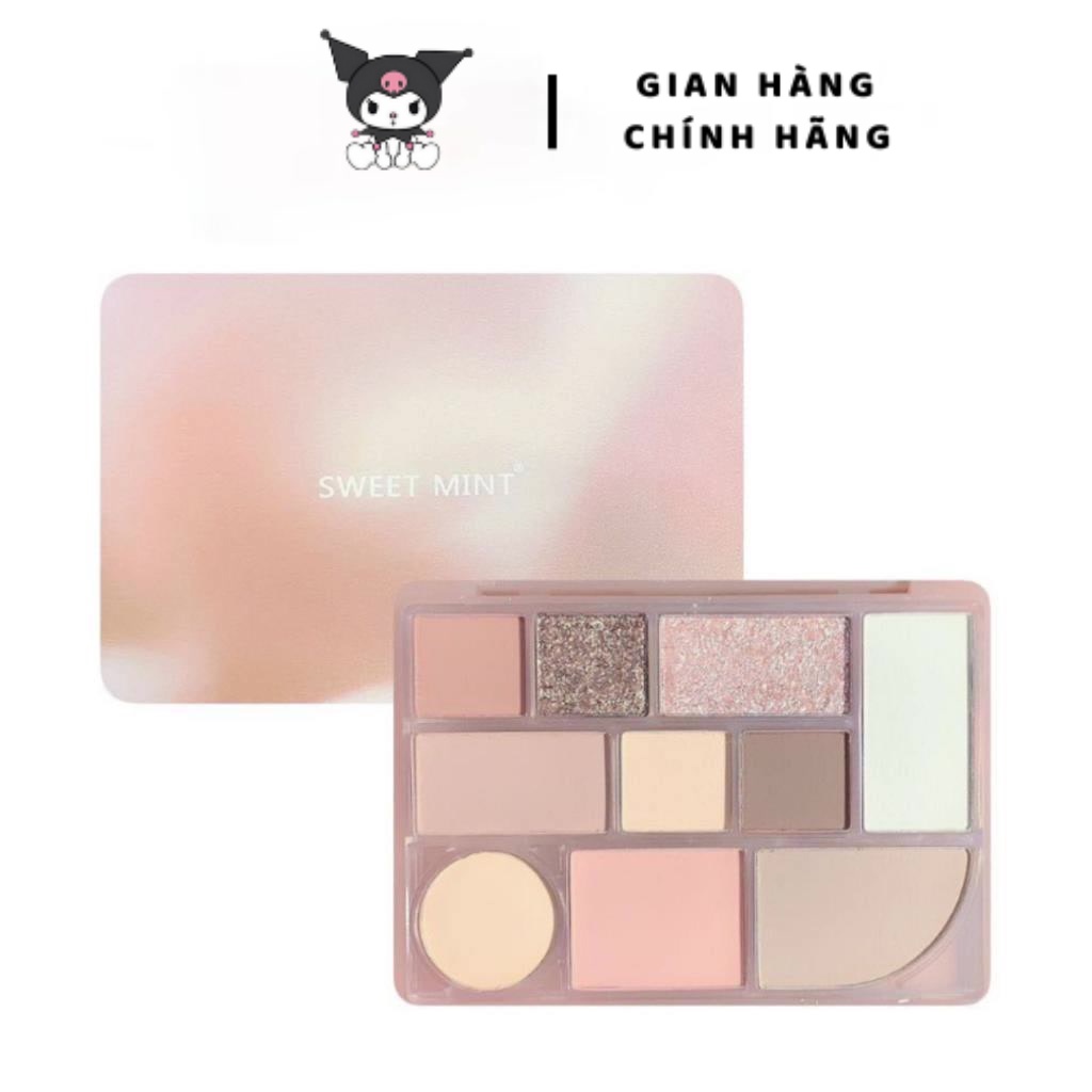 [Hàng mới về] Bảng Phấn Mắt SweetMint Má Hồng Bắt Sáng Tạo Khối 10 Ô ...