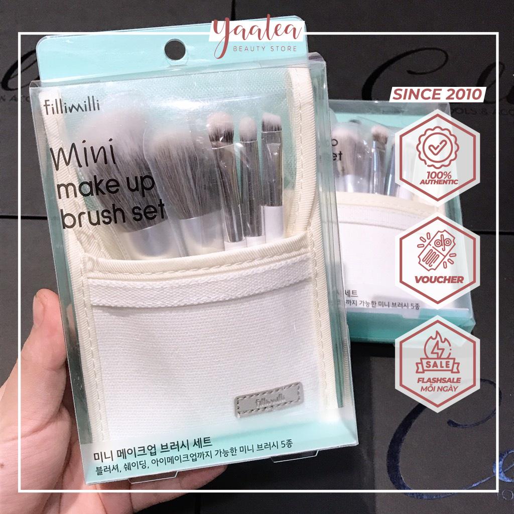 Set Fillimilli Mini Makeup Brush (5 cây) | Shopee Việt Nam