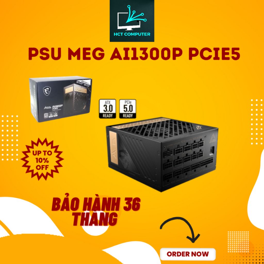 PSU MSI MEG Ai1300P PCIE5 1300W | Shopee Việt Nam
