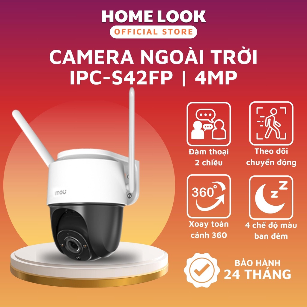 Camera Wifi ngoài trời IMOU CRUISER S22FP 2MP/S42FP 4MP cao cấp màu ban ...