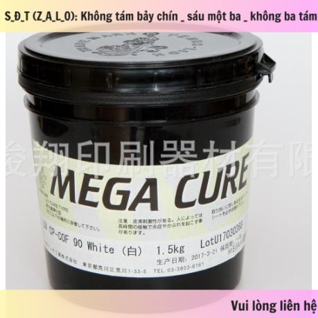 Mực in UV màu Trắng- Mực in bao bì công nghiệp MEga Cure (lh2) | Shopee ...