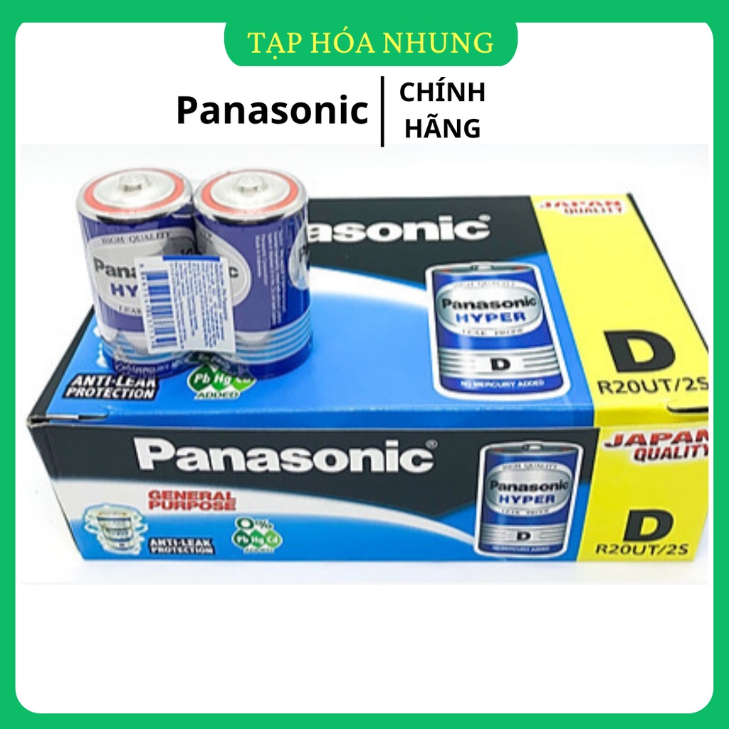 [HỎA TỐC] Hộp 24 viên pin đại D Panasonic R20UT/2S 1.5V - Hàng chính ...
