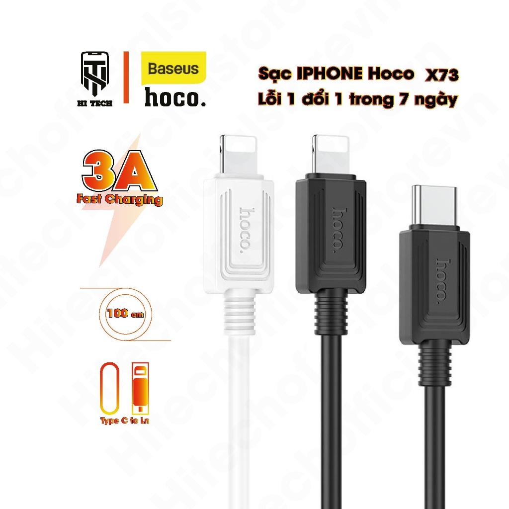 Dây Sạc Hoco X73, Cáp Sạc Nhanh 20W, Dây Sạc Nhanh 20W Sạc Nhanh 3A ...