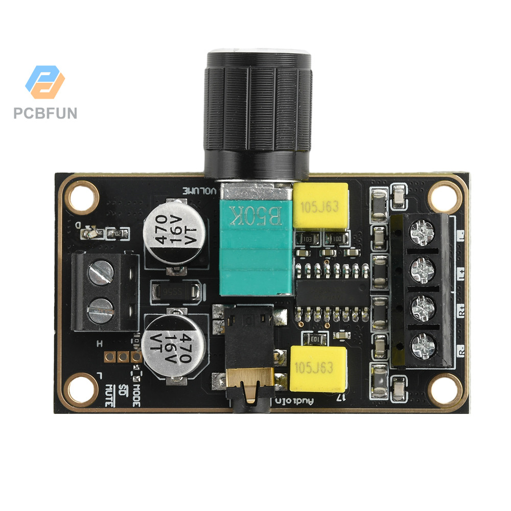 Mô-đun bảng khuếch đại công suất kỹ thuật số Pcbfun DC5V Pam8406 5W ...
