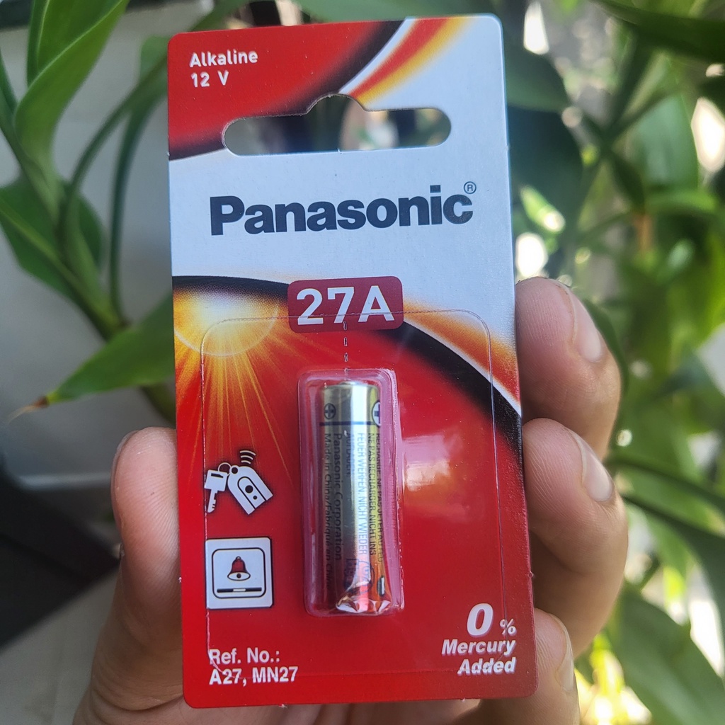 Vỉ 1 Pin A27 Panasonic 12v LRV27A alkaline Chính hãng dùng thay pin cho cửa cuốn | Shopee Việt Nam
