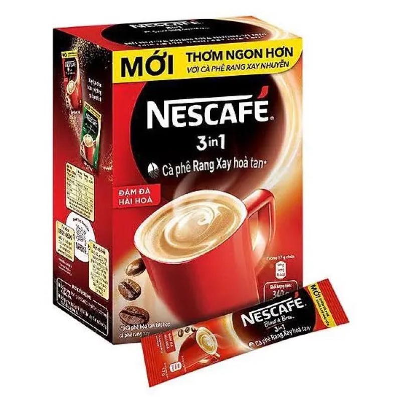 Cafe Nest 3in1 Đậm Đà Tỉnh Táo Cả Ngày (Hộp 340g) X 20 Gói | Shopee Việt Nam