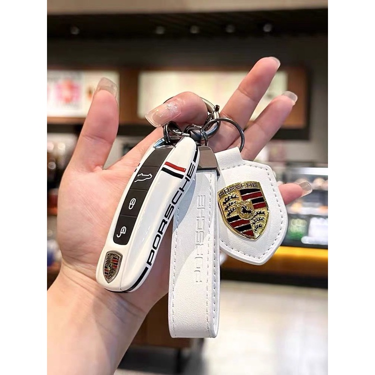 Porsche key cover macan Cayenne Cayman taycan 718 Boxster 911 Panamera ...