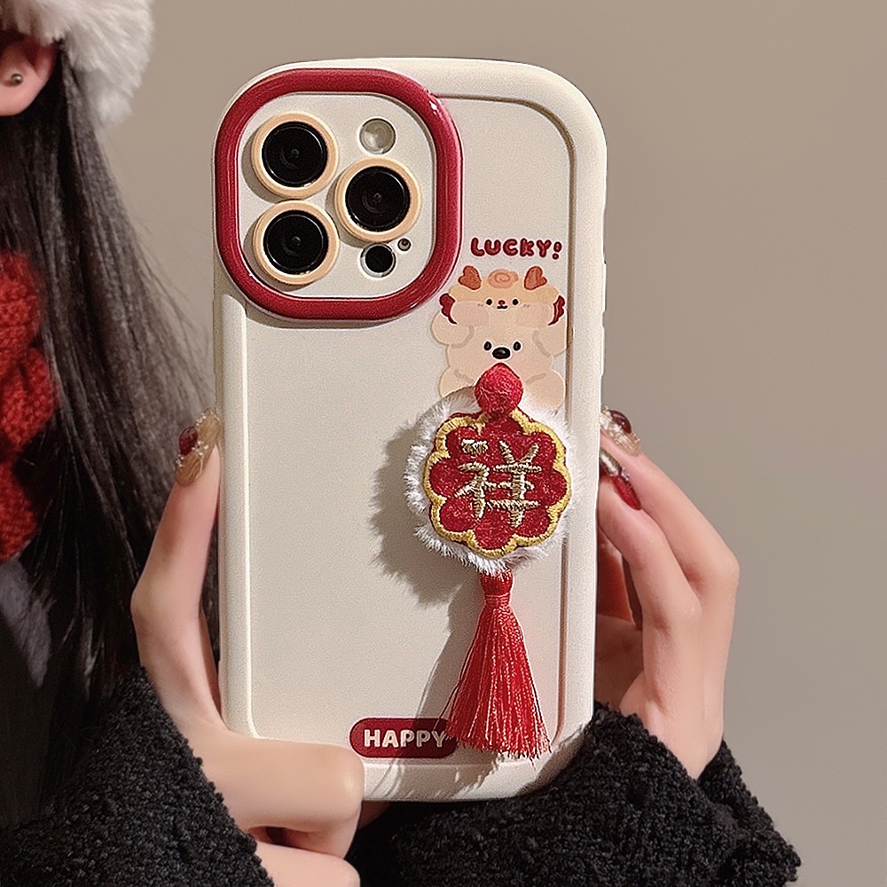 Ốp Điện Thoại Silicon tpu Hình Hoạt Hình May Mắn Cho iphone 11 12 13 14 ...