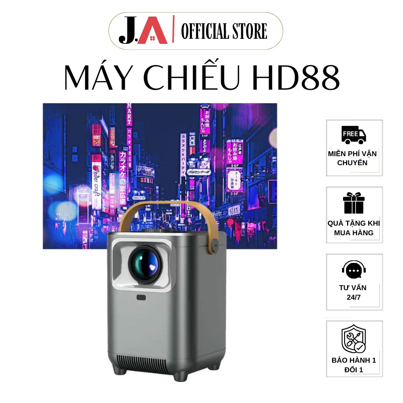 Máy Chiếu Mini HD88 E550 Màn Hình Full HD Kết Nối Máy Tính, Điện Thoại ...