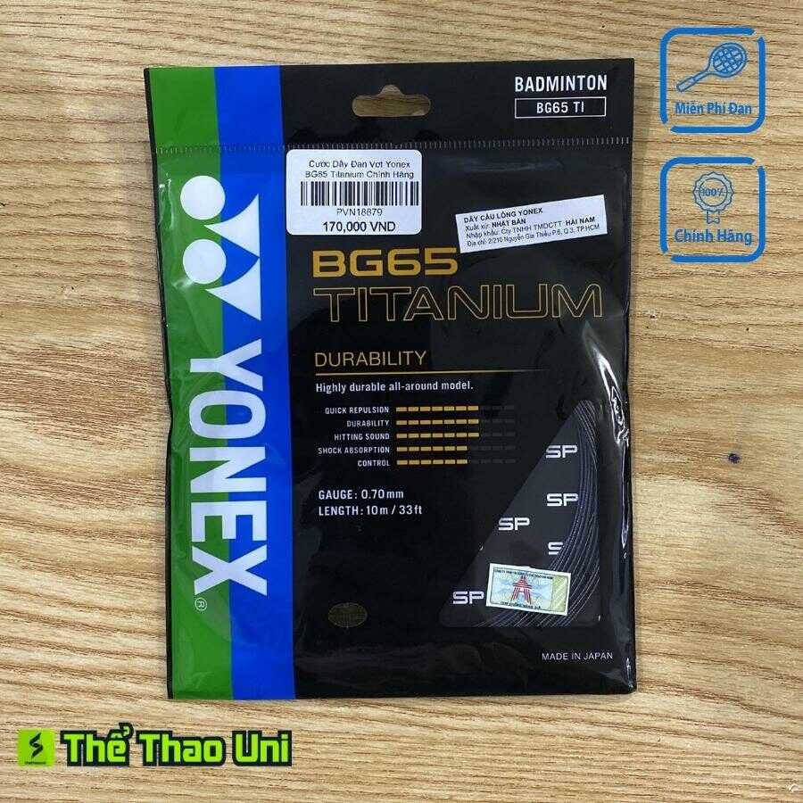 [Chính hãng]Cước Dây Đan Vợt Yonex BG65 Titanium bản Japan Chính Hãng ...