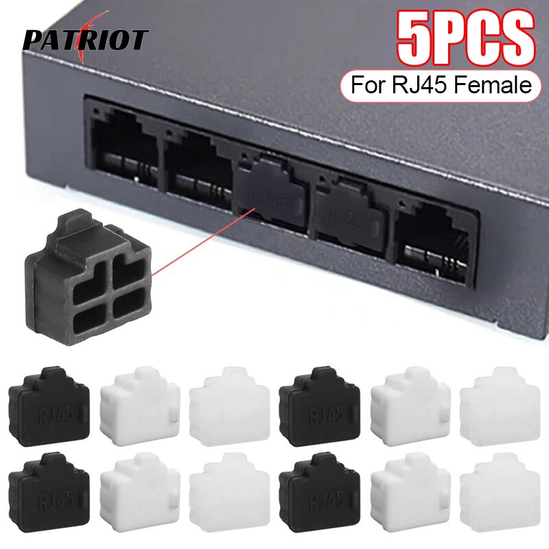 Bộ 5 Nắp Đậy Chống Bụi Cho Bộ Định Tuyến Máy Tính / Laptop / Ethernet ...