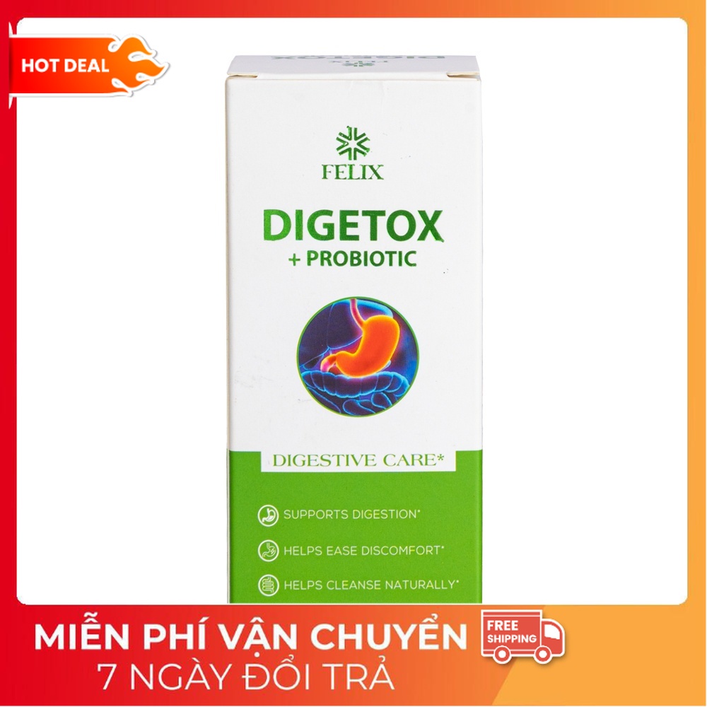 Viên uống hỗ trợ tiêu hóa Felix Digetox Probiotic | Shopee Việt Nam