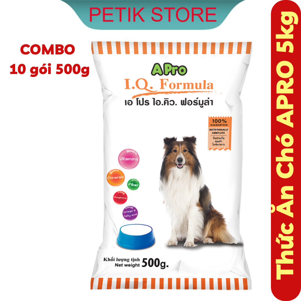 Hạt Cho Chó APRO IQ Formula 5kg (10 gói 500g) - Thức Ăn Hạt Cho Chó ...