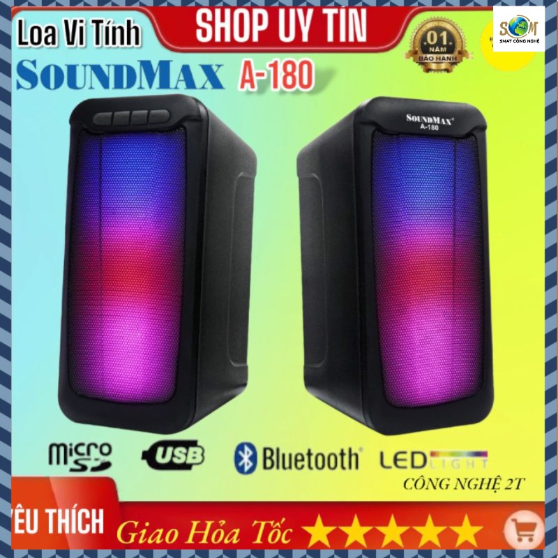 Loa Vi Tính Bluetooth SoundMax A180/2.0 - Hàng chính hãng | Shopee Việt Nam