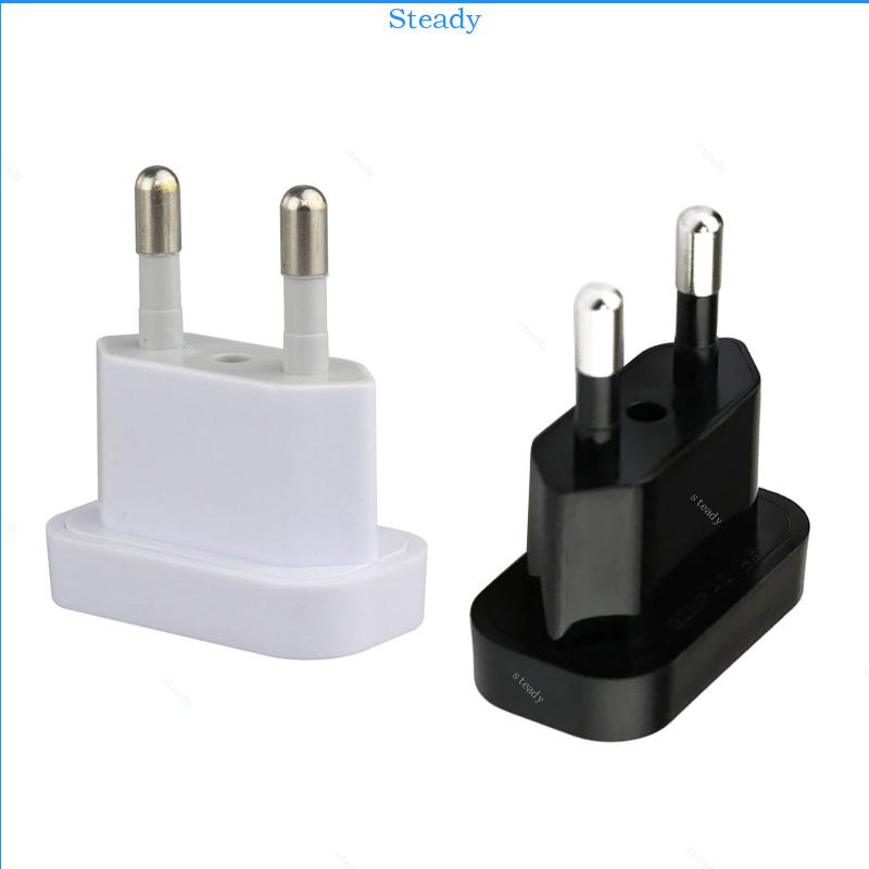250V US To EU Plug Adapter Converter American EU Europe Travel Power ...