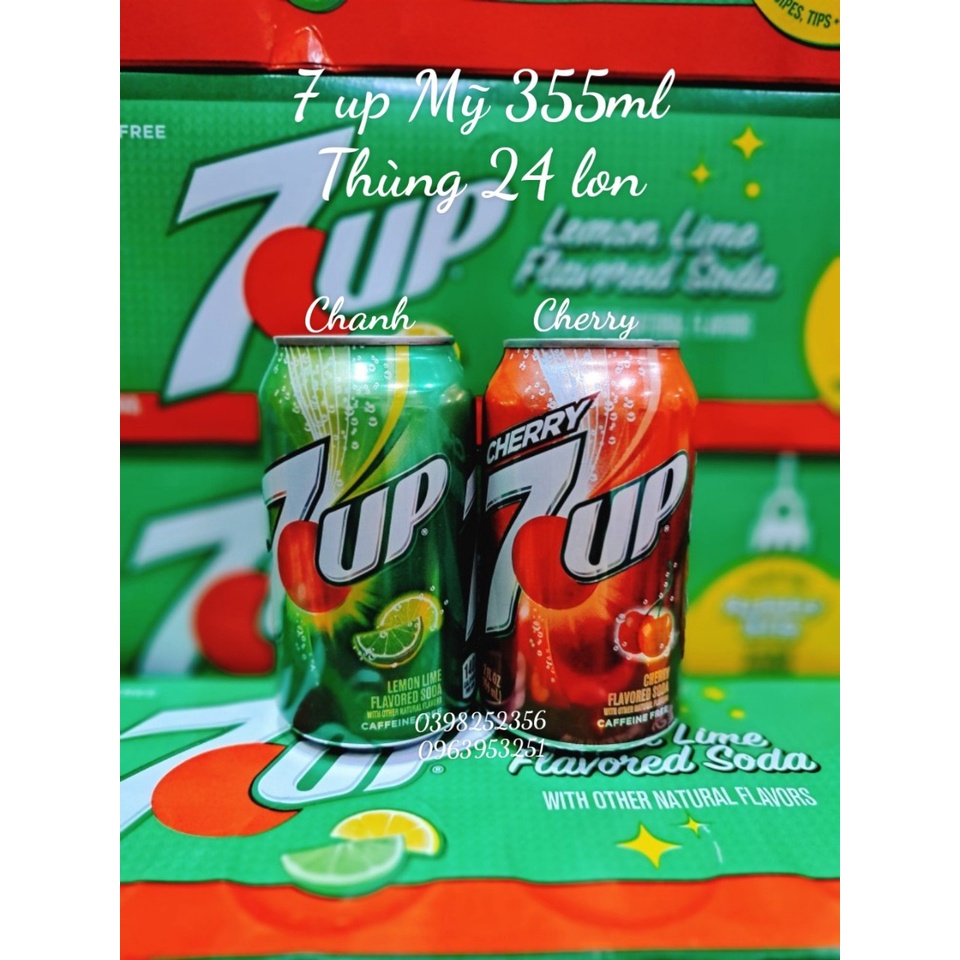 Nước ngọt 7 up Mỹ 355ml (Lốc 12 lon) Lý Mai | Shopee Việt Nam