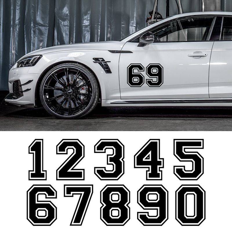 Digital Bumper Stickers Racing Number Number Modified Personality ...