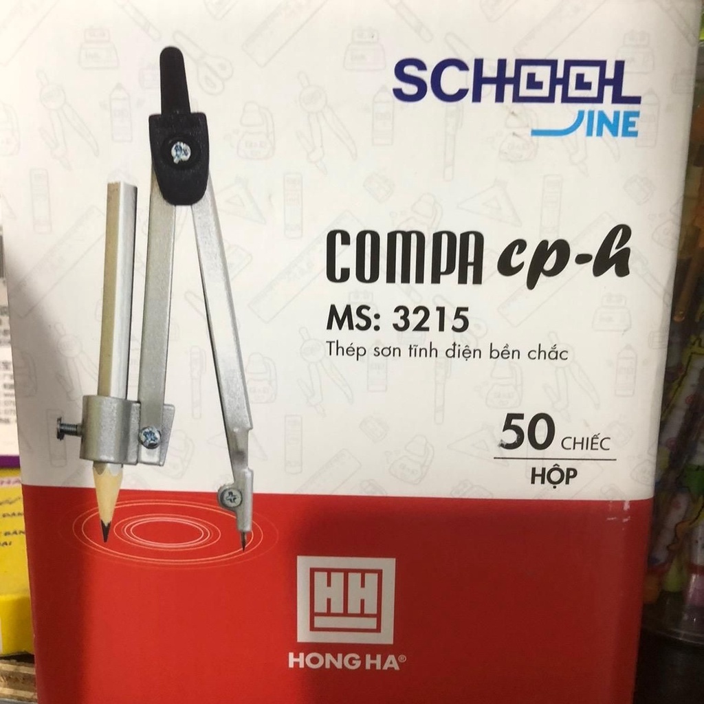 Compa bút chì gỗ học sinh CP Hồng Hà (3215) | Shopee Việt Nam