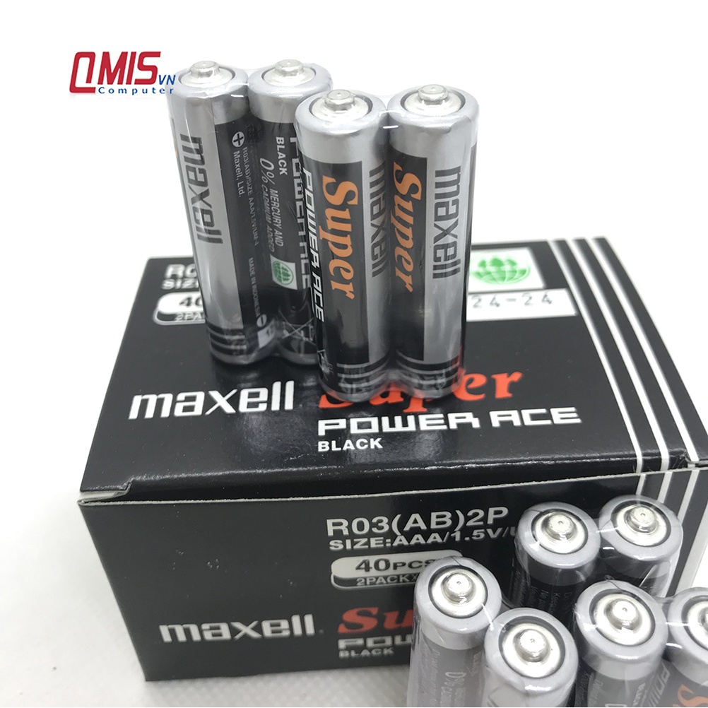 [2 viên] Pin tiểu AAA - 3A MAXELL 1.5V chính hãng dùng cho đồng hồ, đồ ...