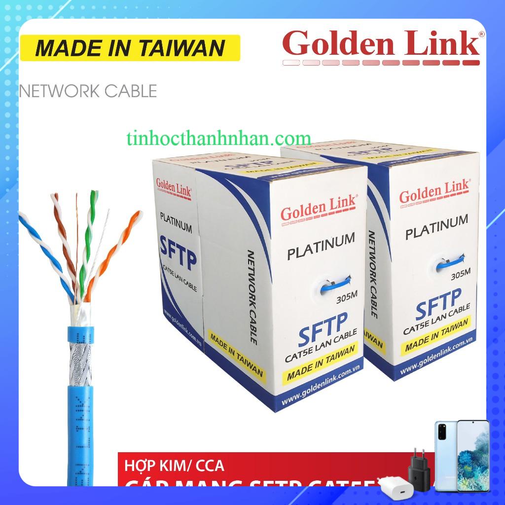 Cáp mạng GOLDEN LINK SFTP UTP Cat 5E 305M (Màu xanh/Trắng/Cam)-Hàng chính hãng | Shopee Việt Nam