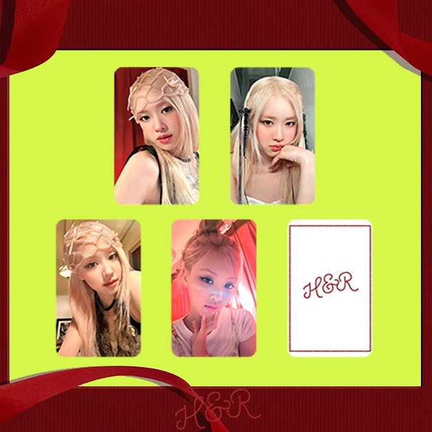 Set 3-10 Tấm Ảnh Lomo 2024 Hình Hoa Hồng JENNIE JISOO | Shopee Việt Nam