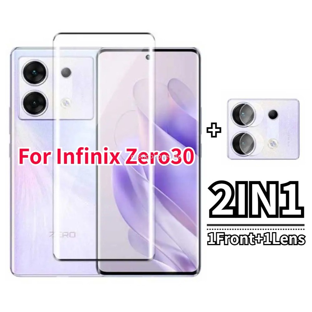 Kính Cường Lực 3d Trong Suốt Siêu Mỏng Bảo Vệ Ống Kính Máy Ảnh 2 Trong 1 Cho infinix zero 30 ...