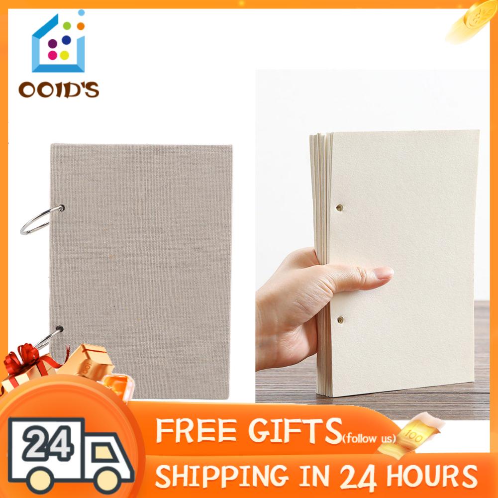 Ooidshop Sketch Book 32K 160 GSM Linen Hard Cover Art Drawing Pad Loose ...